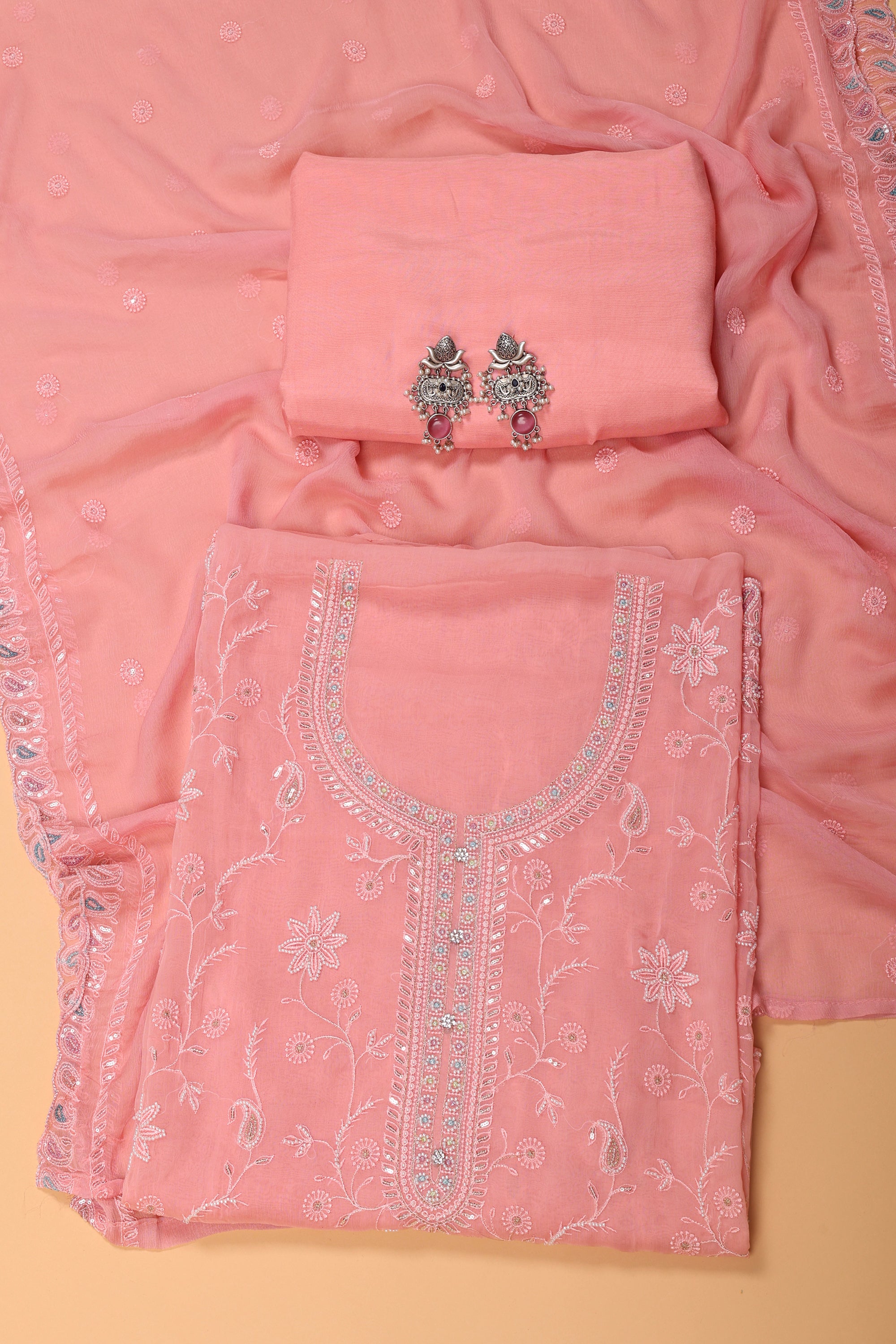 Moti Threadwork Suit – Vaneersha Vastraa
